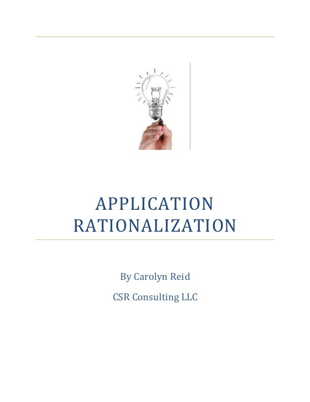 Application Rationalization