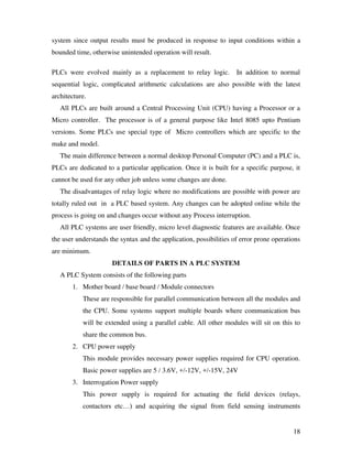 Project report - Industrial applications of PLCs and Drives | PDF