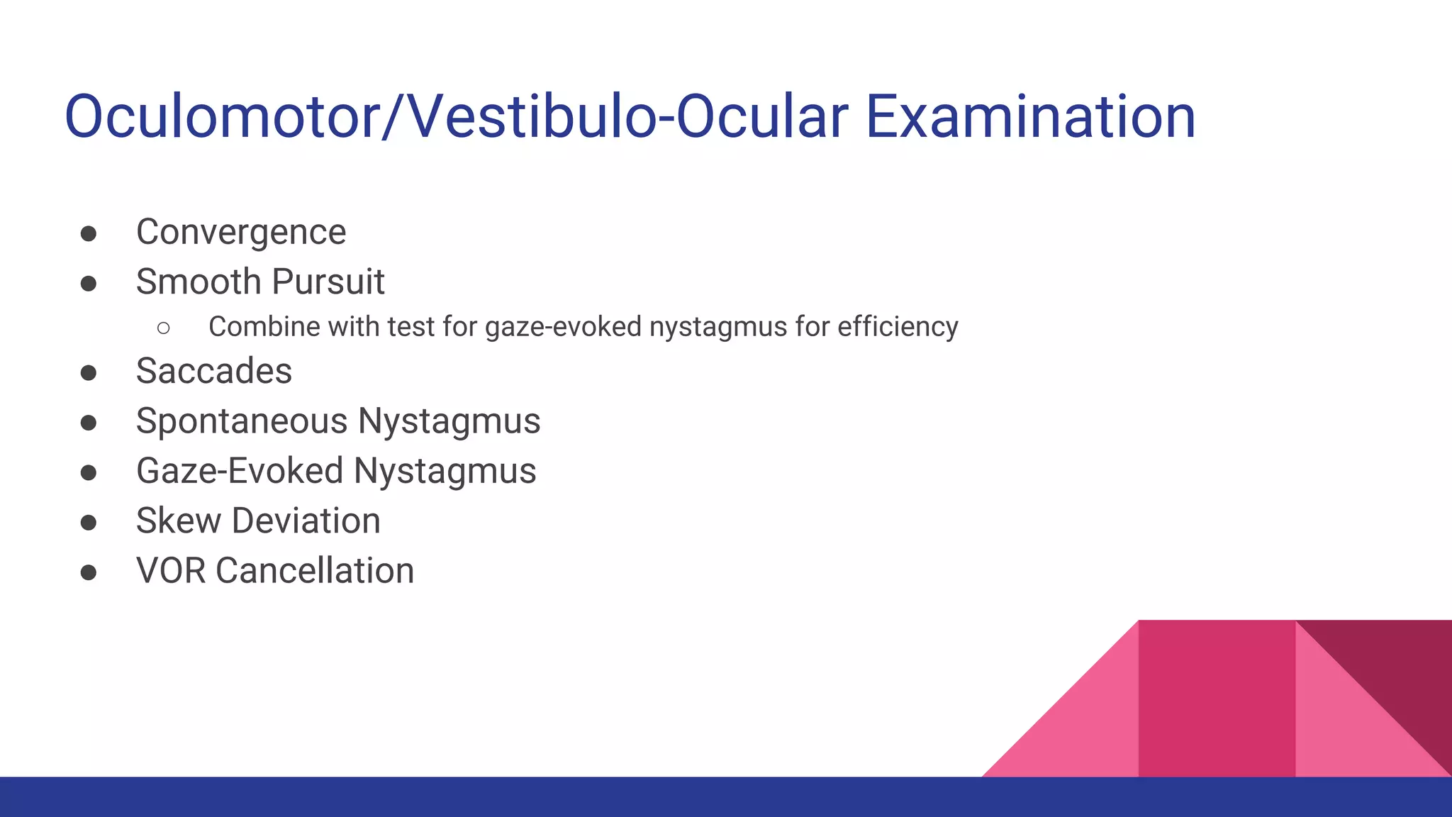 Vestibular Presentation | PDF