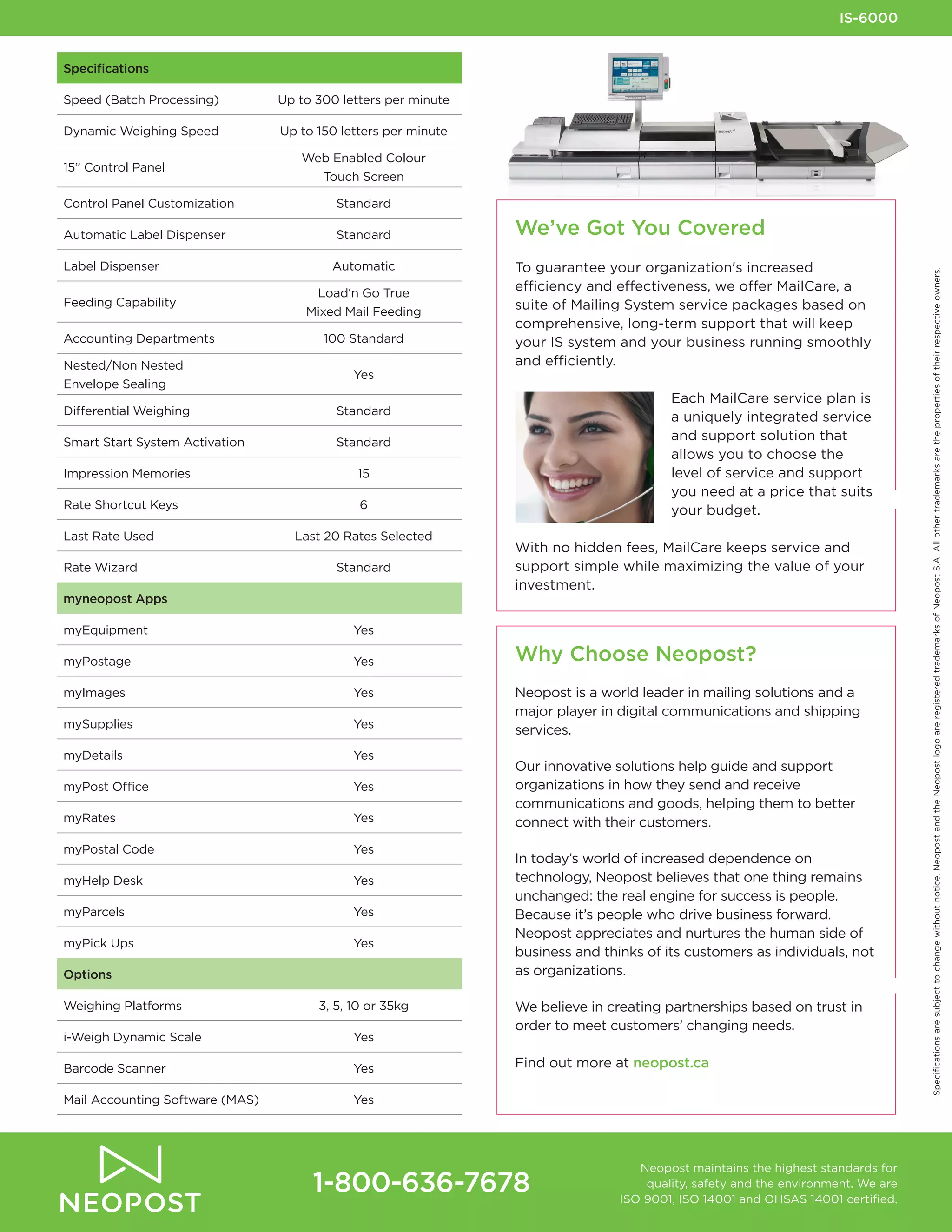 neopost-is-6000-en | PDF