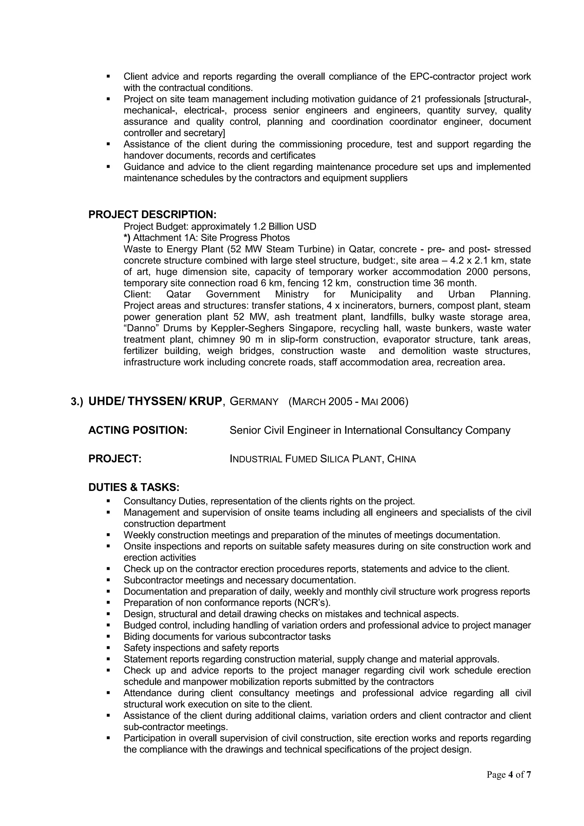 CURRICULUM VITAE World Bank Format V3 | PDF
