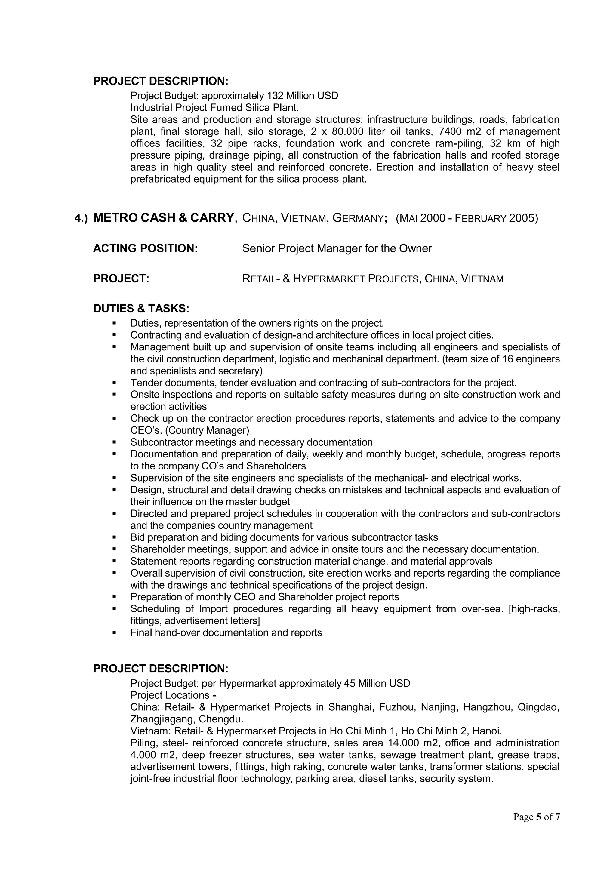 CURRICULUM VITAE World Bank Format V3 | PDF