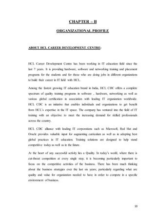 HCL CDC PROJECT | PDF