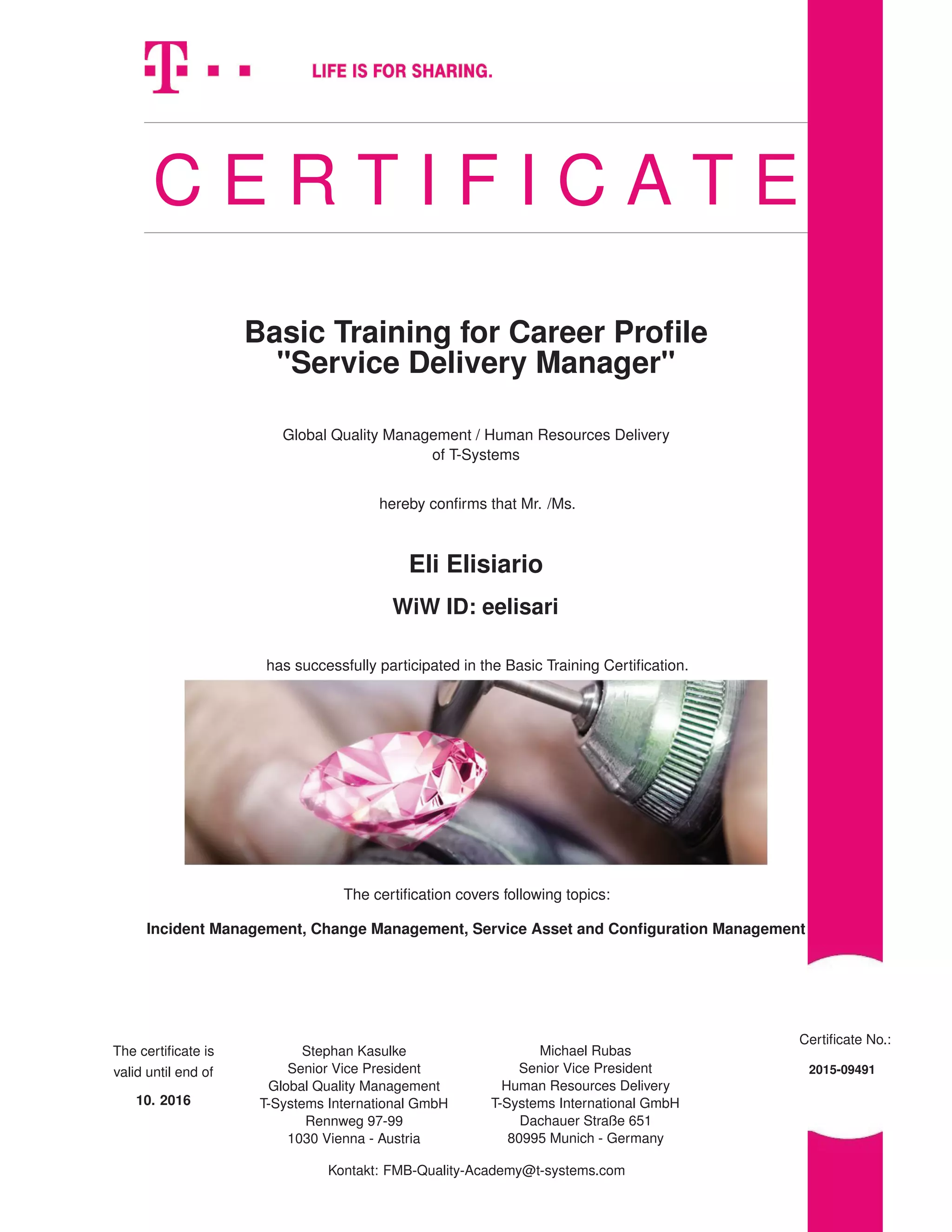 certificado tsystem | PDF