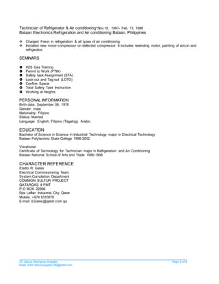 DARIUS RODRIGUEZ ANGELES 2016 resume | DOCX