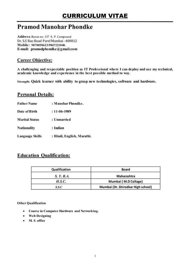 Pramod phondke | PDF