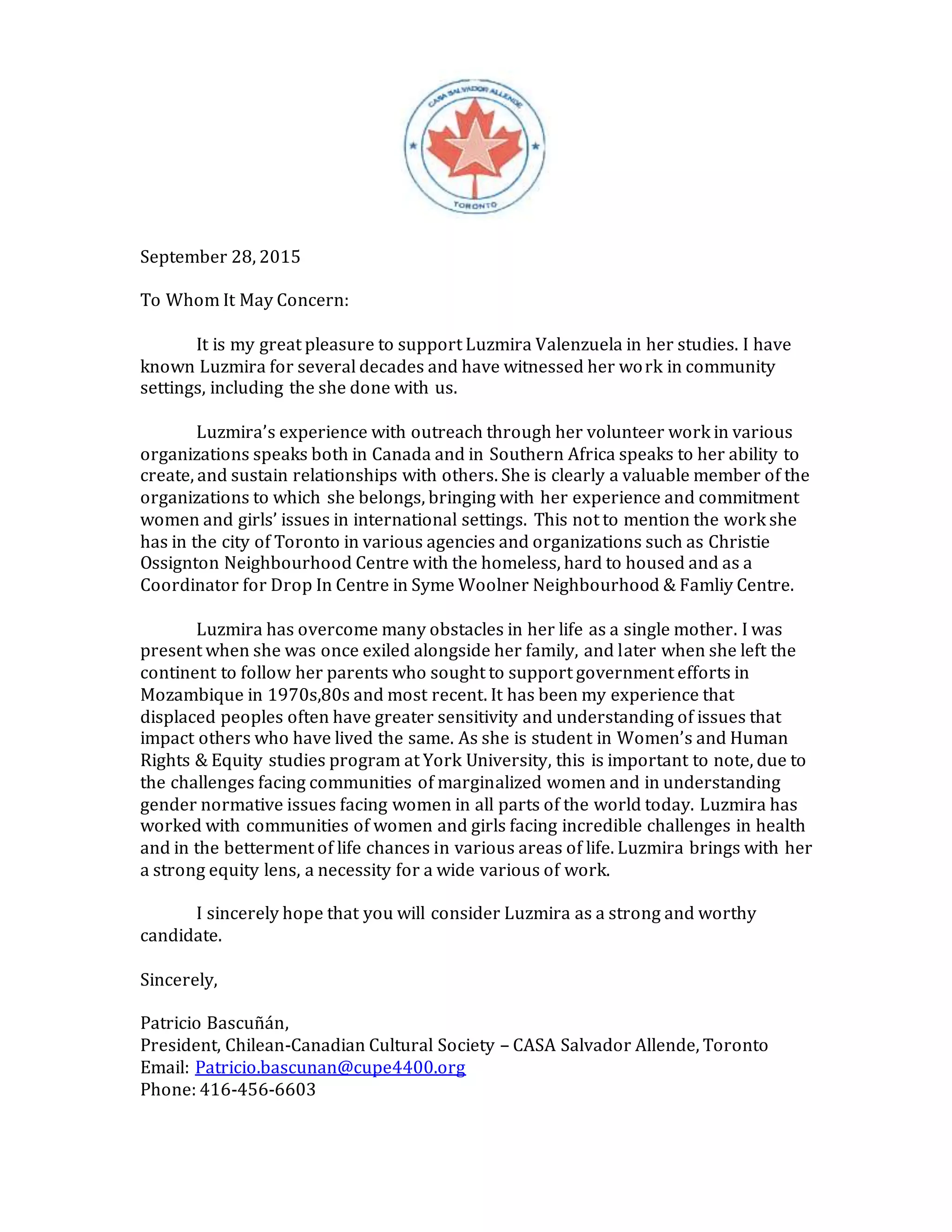 Miri letter | DOCX