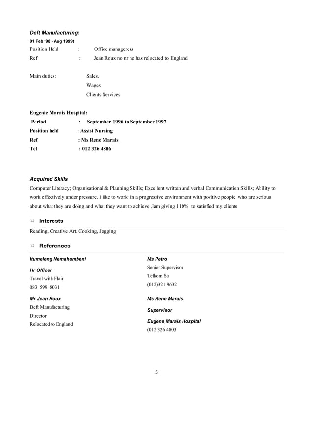 judy new cv the amendment | PDF