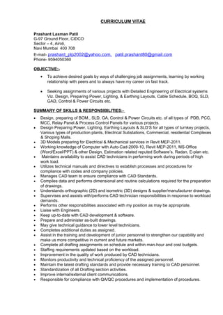 CV-PRASHANT PATIL | DOC