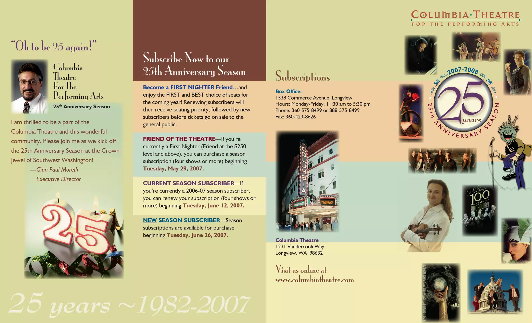 Helen Gundlach - Columbia Theatre brochure | PPT