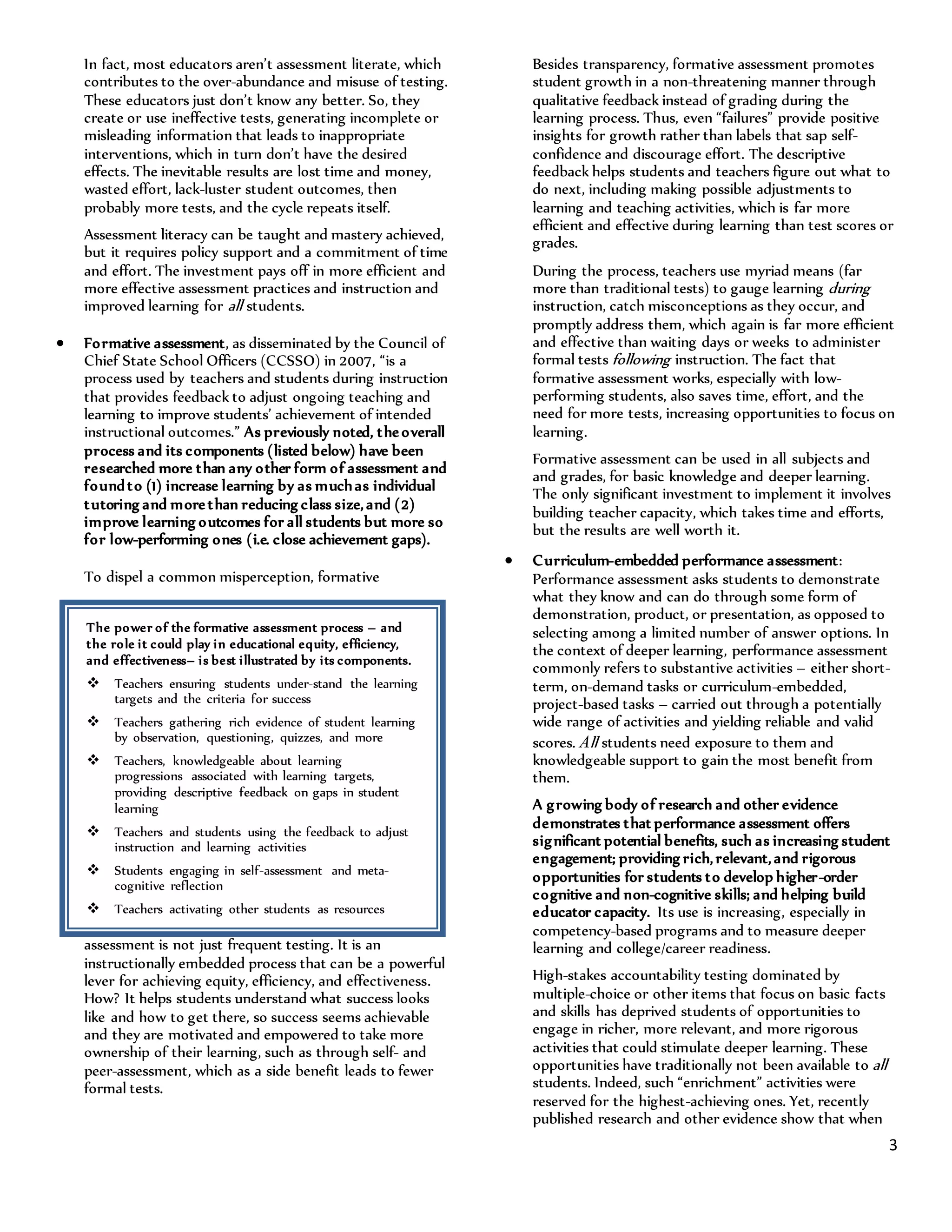 Equity-Efficiency-Effectiveness through Assessment Levers - 1-23-15 | DOCX