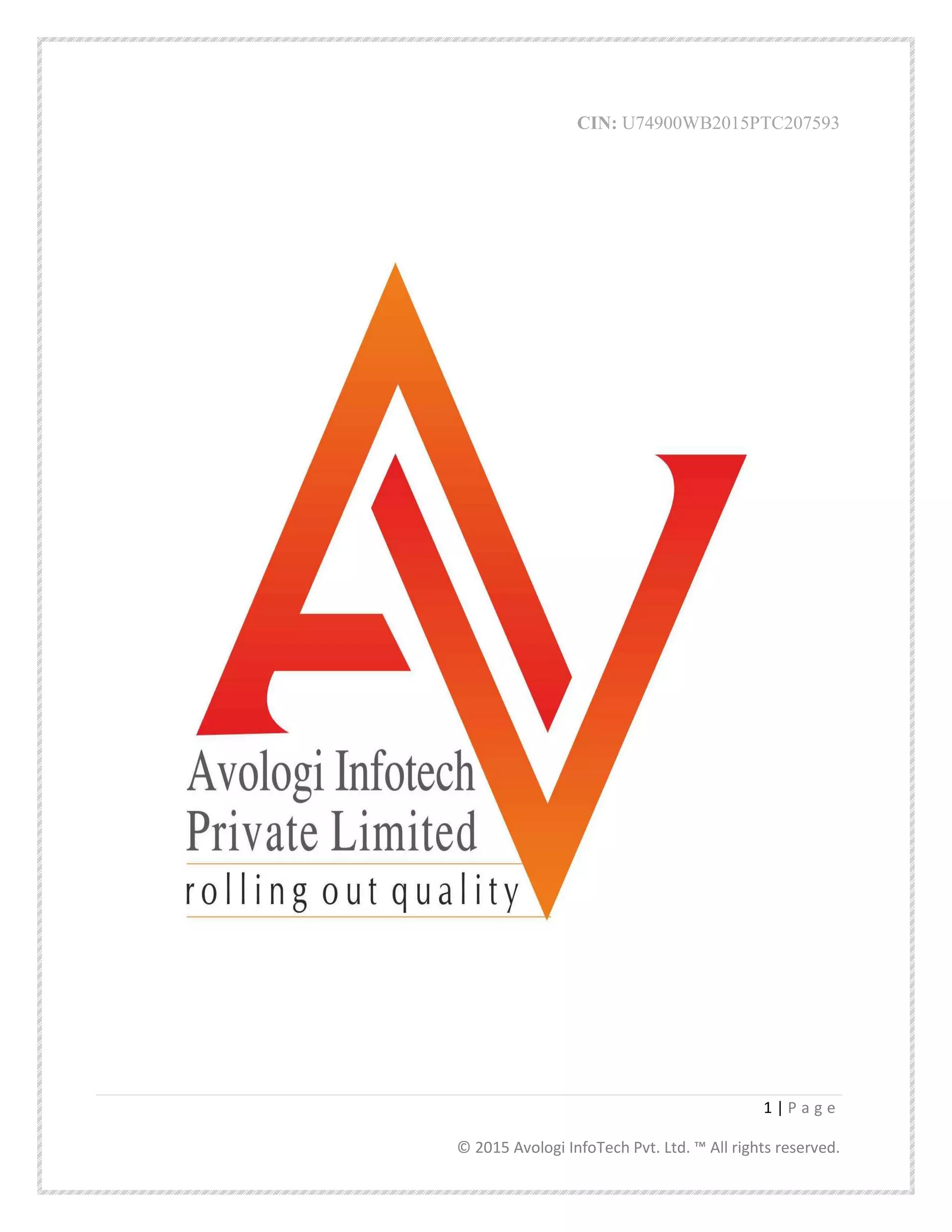 AVOLOGI INFOTECH-COMPANY PROFILE | PDF