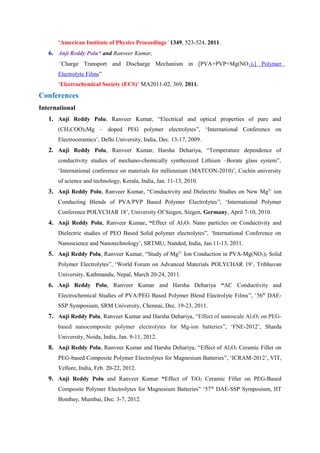 Dr. A R Polu_CV | DOC