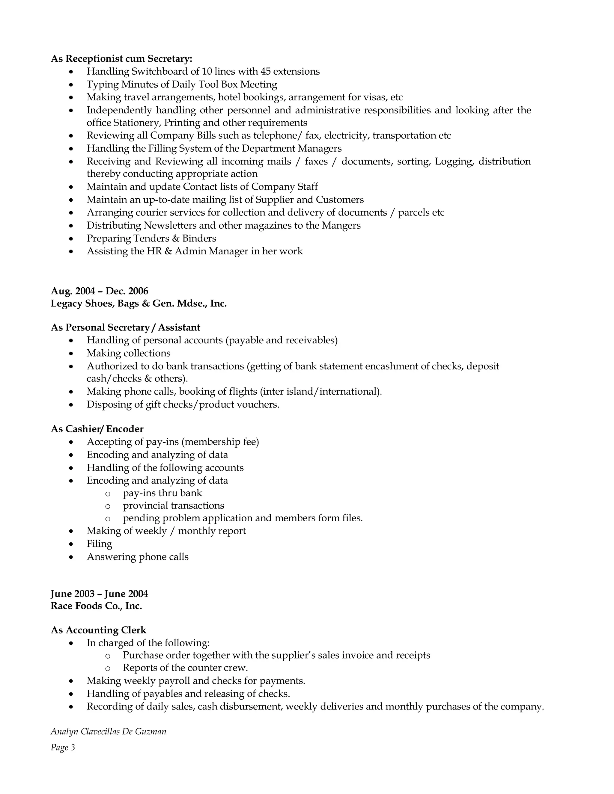 Cv Analyn De Guzman Pdf