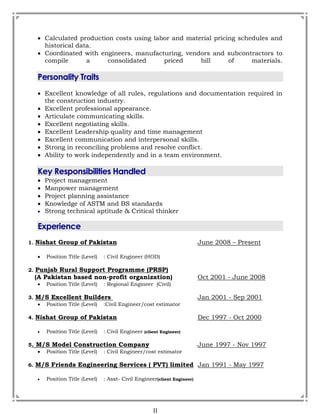 Muhammad Hamid Bashir CV | PDF