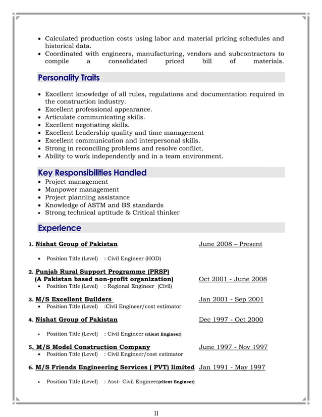 Muhammad Hamid Bashir CV | PDF