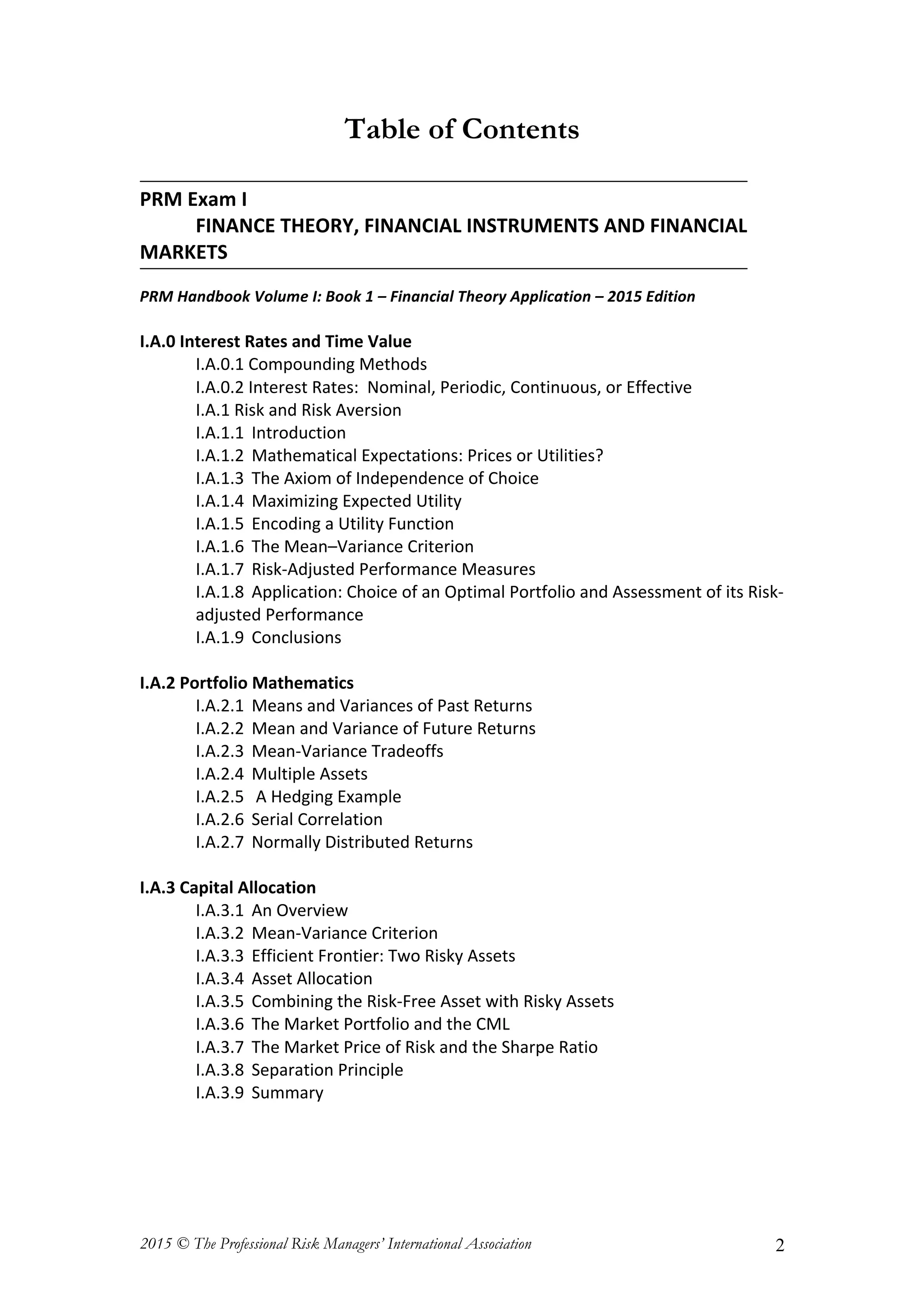 PRM_Handbook_Introduction_and_Contents_2015edition | PDF