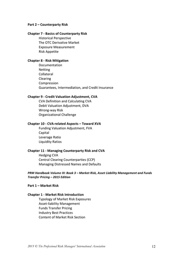 PRM_Handbook_Introduction_and_Contents_2015edition | PDF