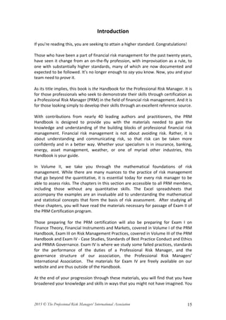 PRM_Handbook_Introduction_and_Contents_2015edition | PDF