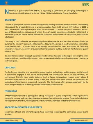 NAREDCO Conference on Emerging Technoogies in Housing & Building ...