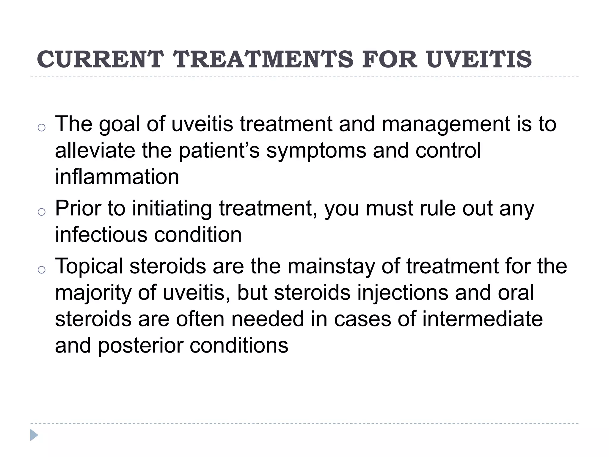 BASICS OF UVEITIS | PPTX
