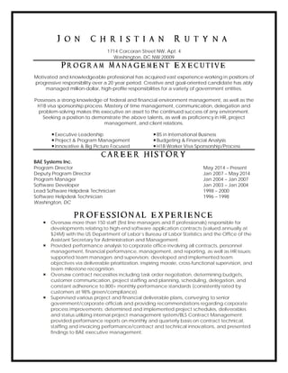 Jon Christian Rutyna Resume | PDF