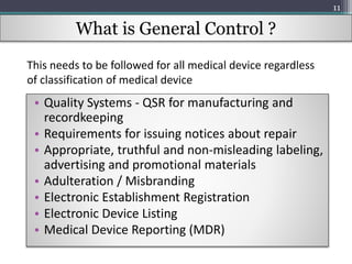 Regulation of Medical Devices in US | PPTX