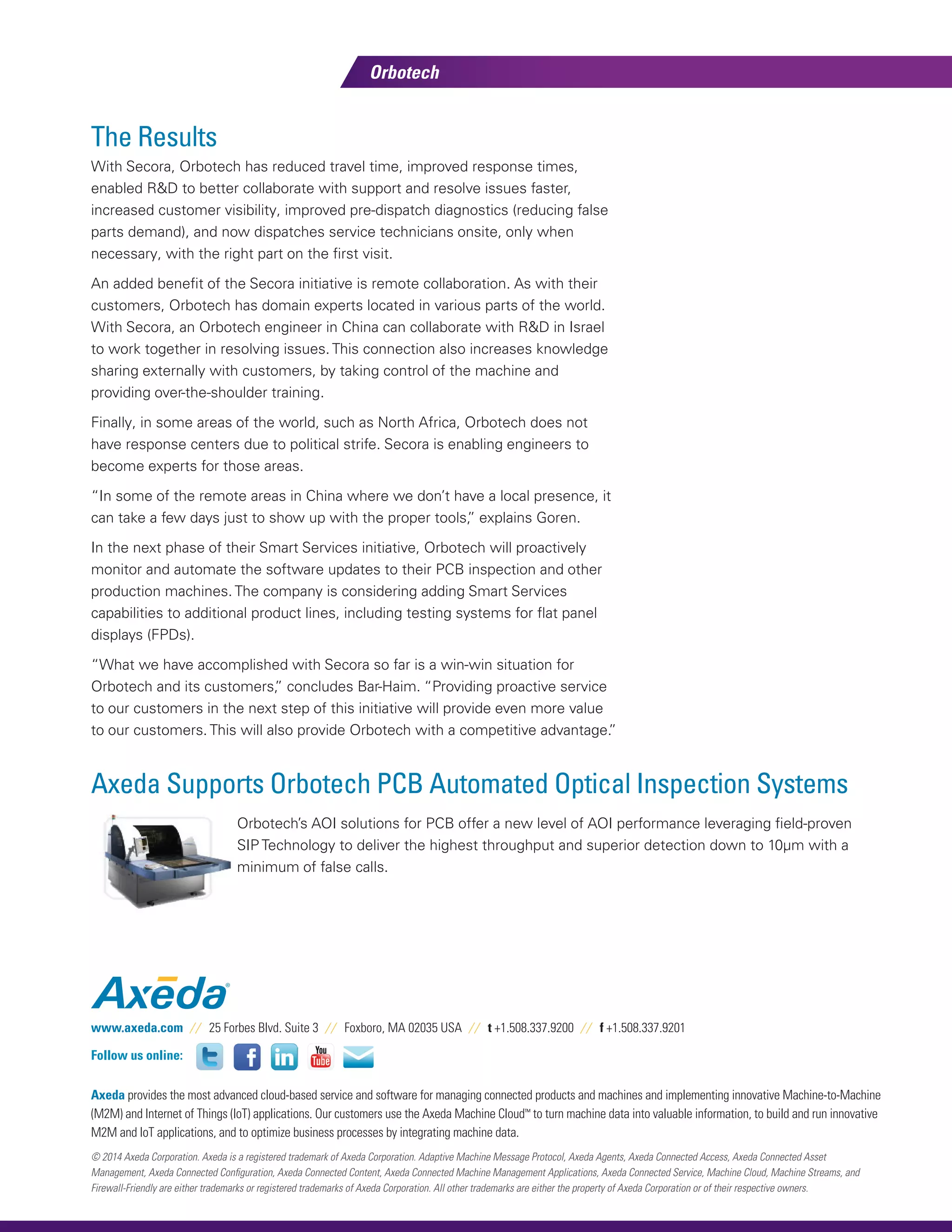 IIOT Case Study Orbotech | PDF