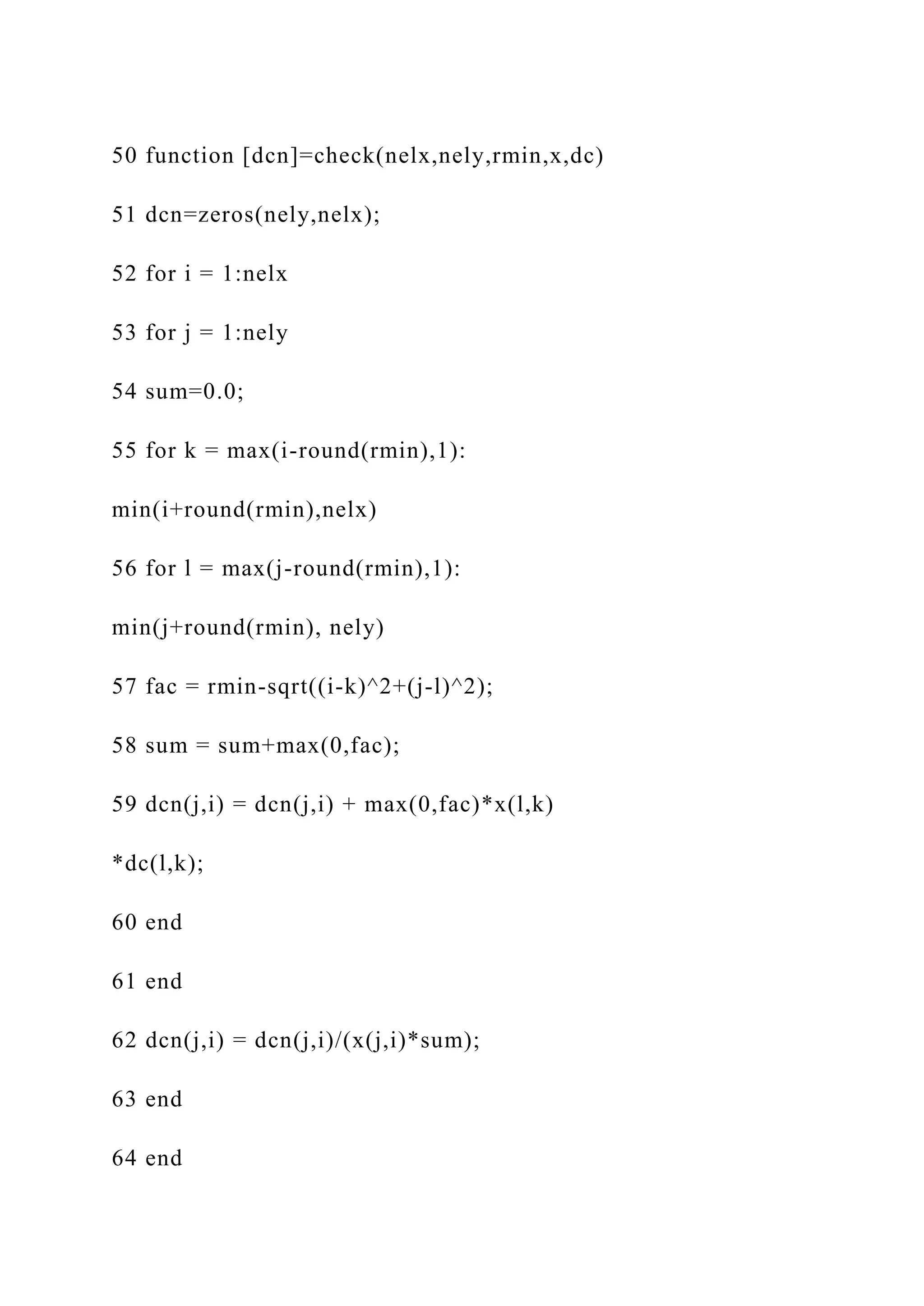 A 99 LINE TOPOLOGY OPTIMIZATION CODE BY OLE SIGMUND, JANUARY .docx