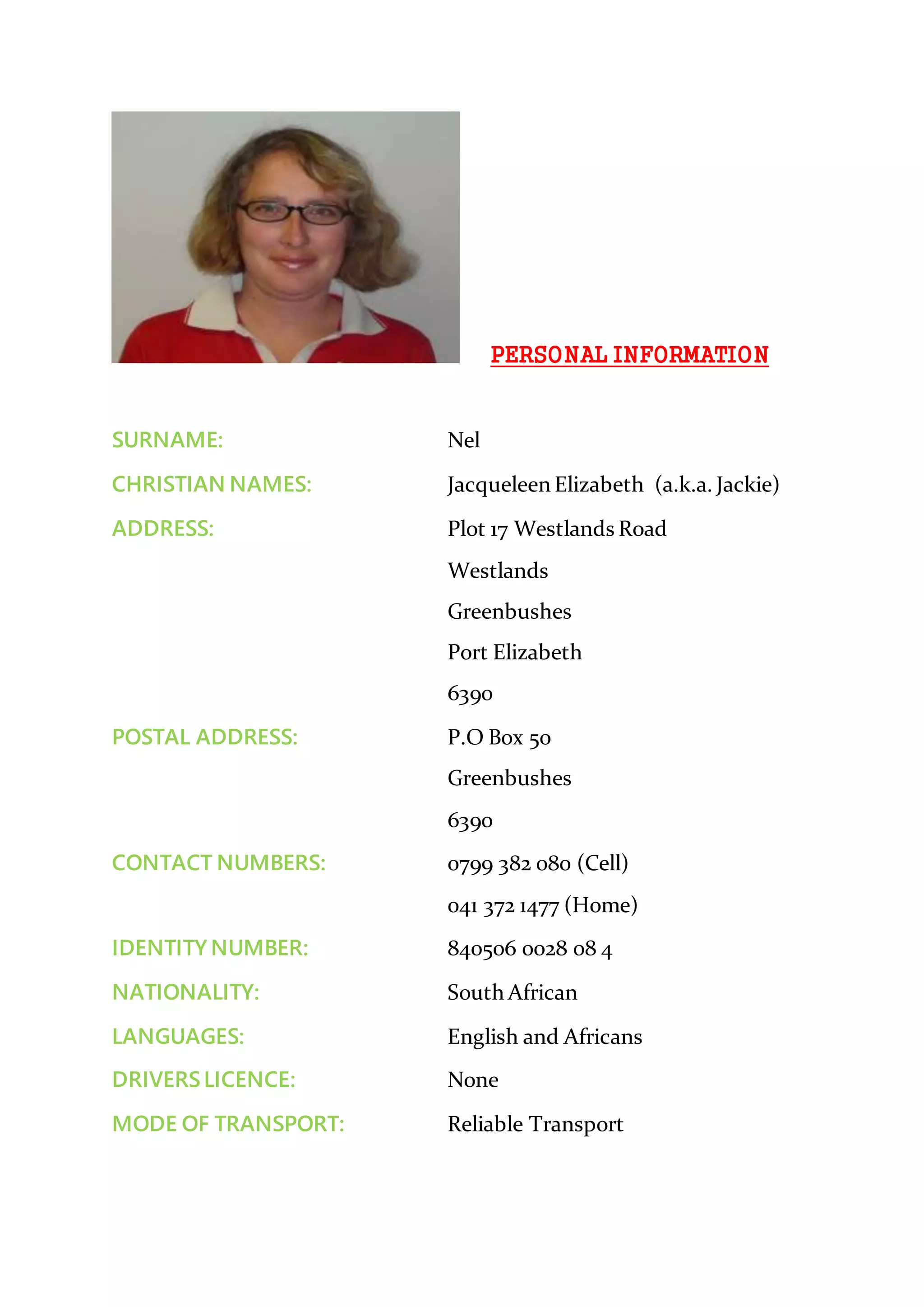 JACKIE CV new | DOCX