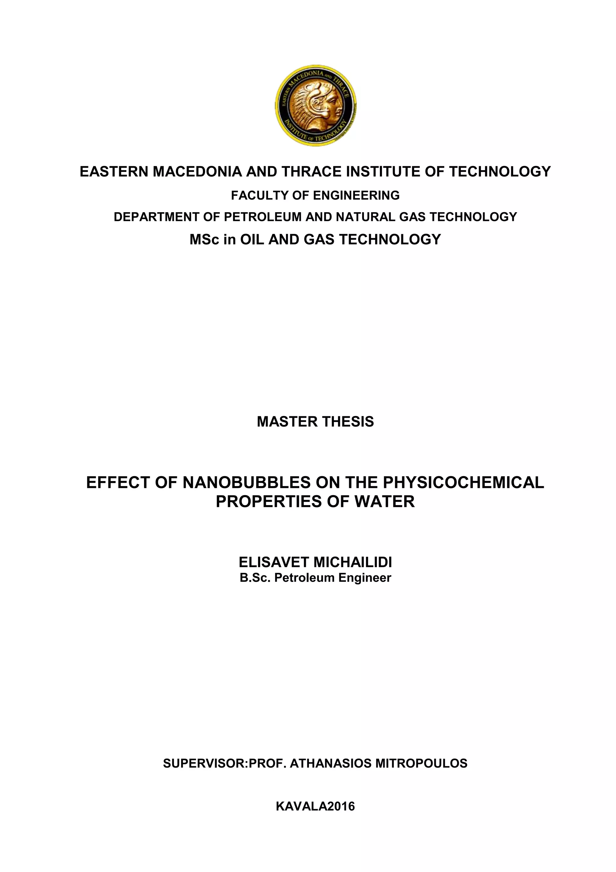 Elisavet D. Michailidi Thesis | PDF