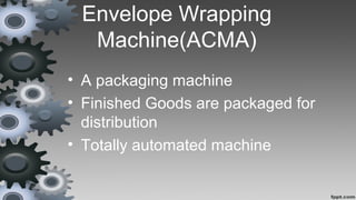 Minor Stoppage Improvement for Envelope Wrapping Machine | PPT