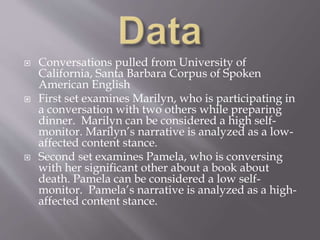 Stance As Embodied Affect | PPTX | Science