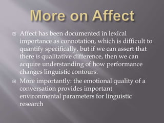 Stance As Embodied Affect | PPTX | Science