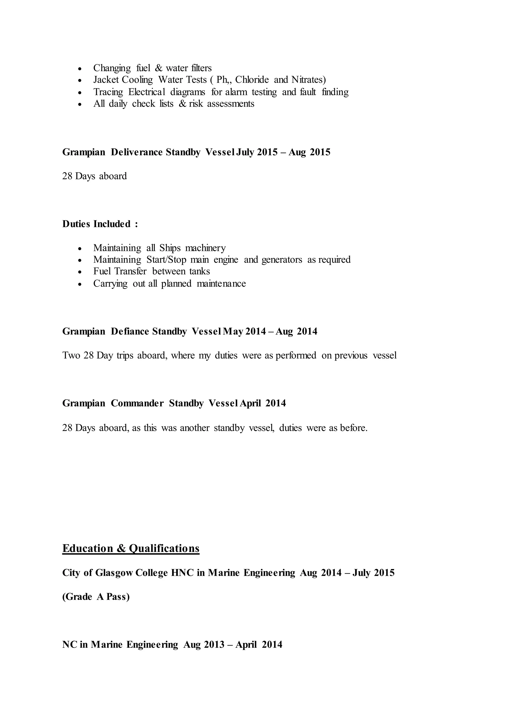 David Cameron CV | DOCX | Cruises | Travel Type