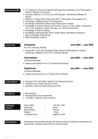 Mihun_Kumar CV | PDF