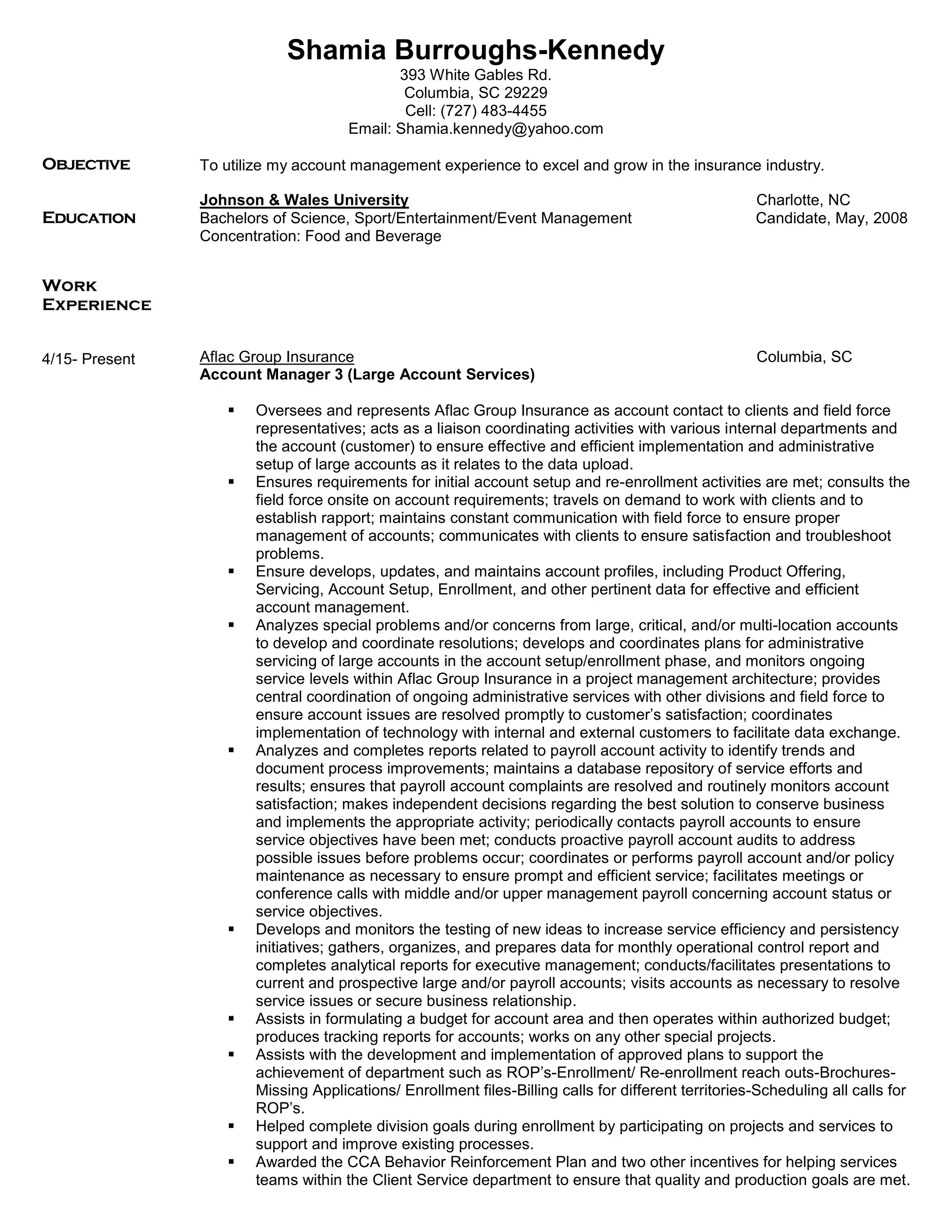 shamia resume final | PDF