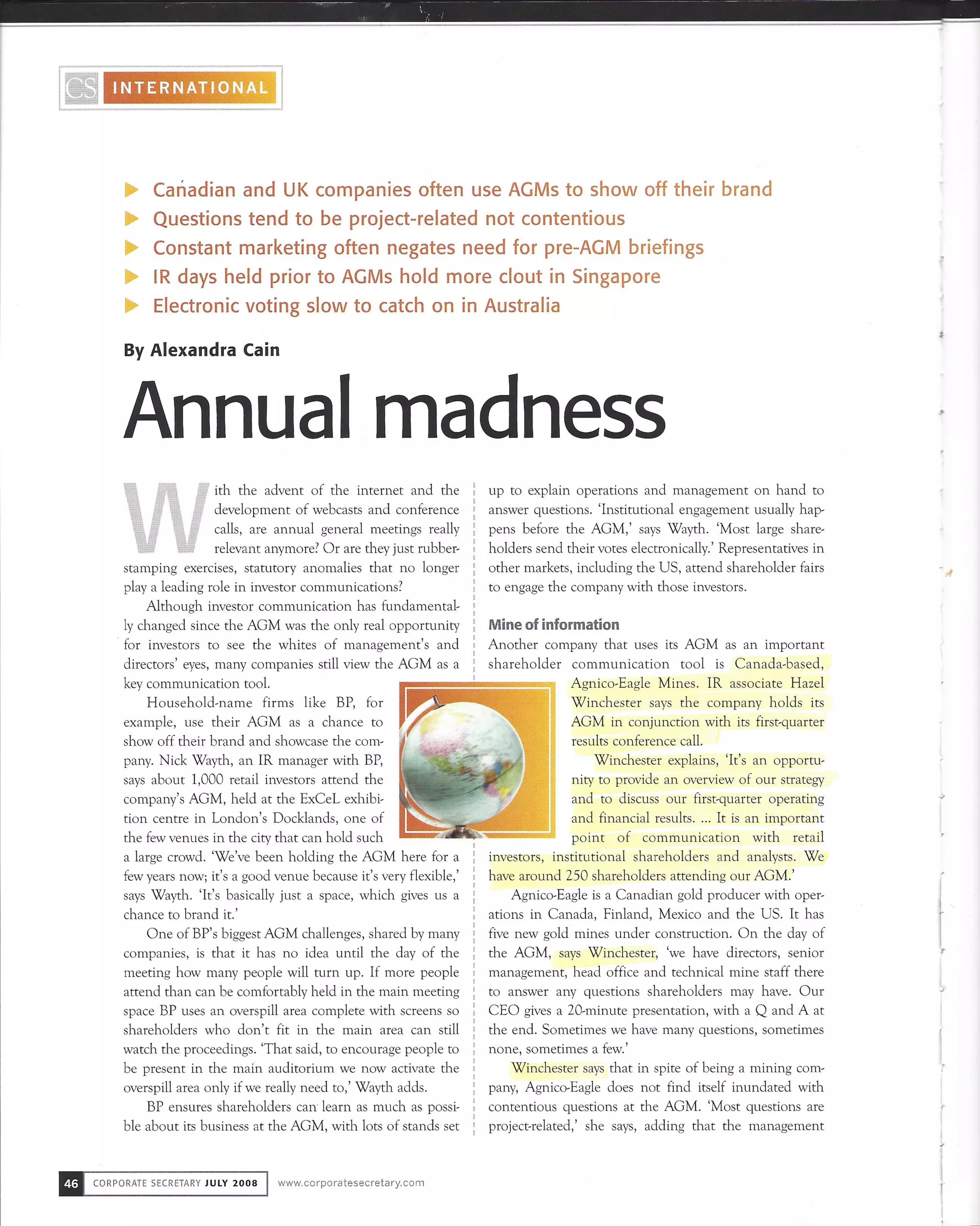 Interview-CorporateSecretary-Magazine | PDF