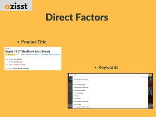 Amazon A9 algorithm - Overview | PDF