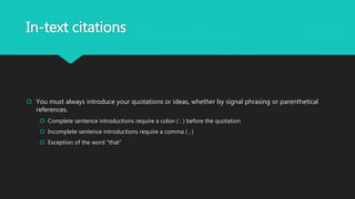 The Fundamentals of MLA | PPT