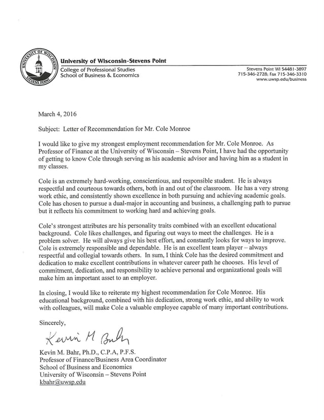 letter of recommendation | PDF | Free Download