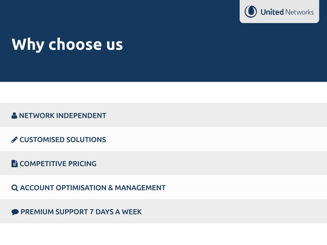 United Networks generic presentation | PPT