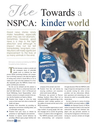 the nspca - towards a kinder world | PDF