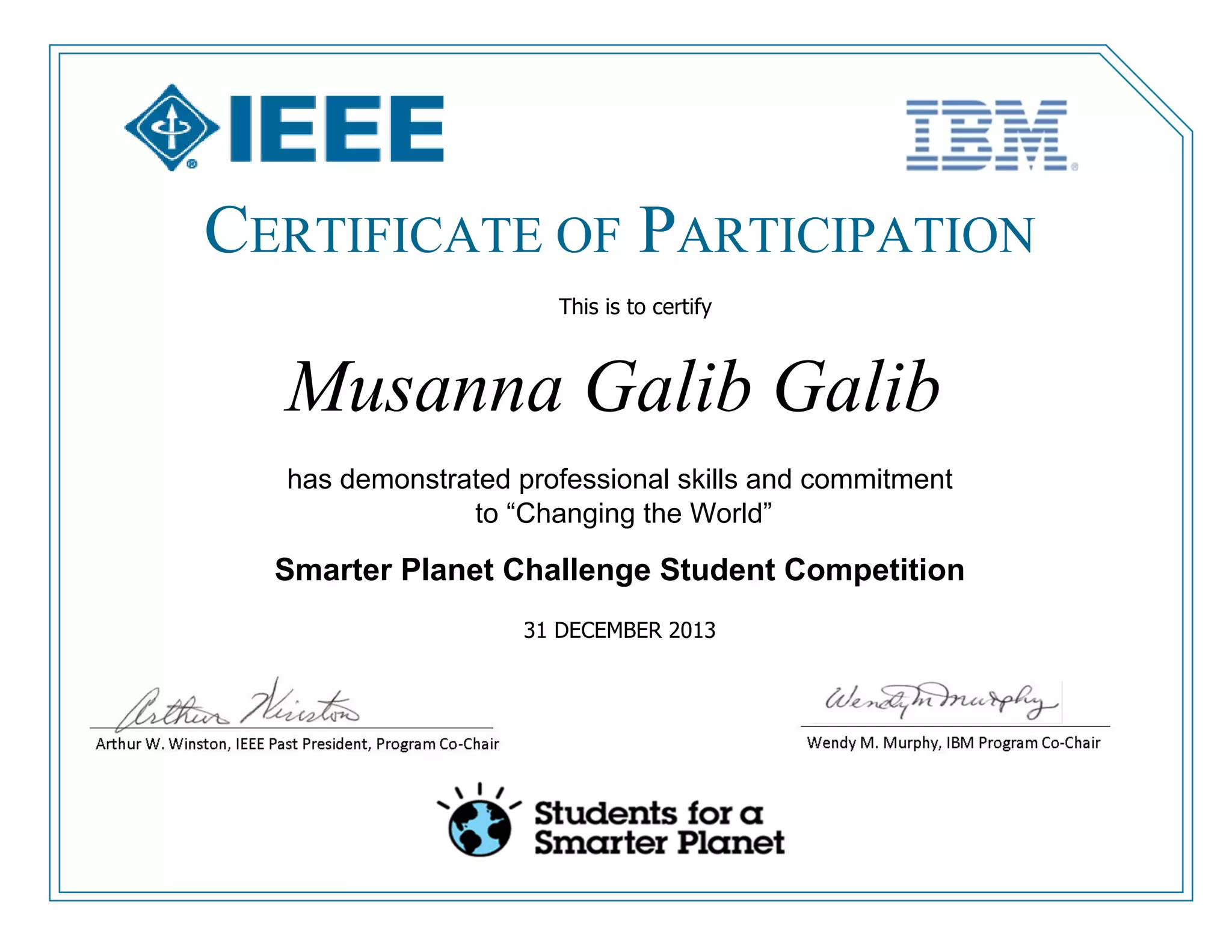 IEEECertificate (1) | PPT