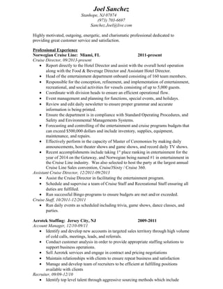 Joel Sanchez Resume | DOC
