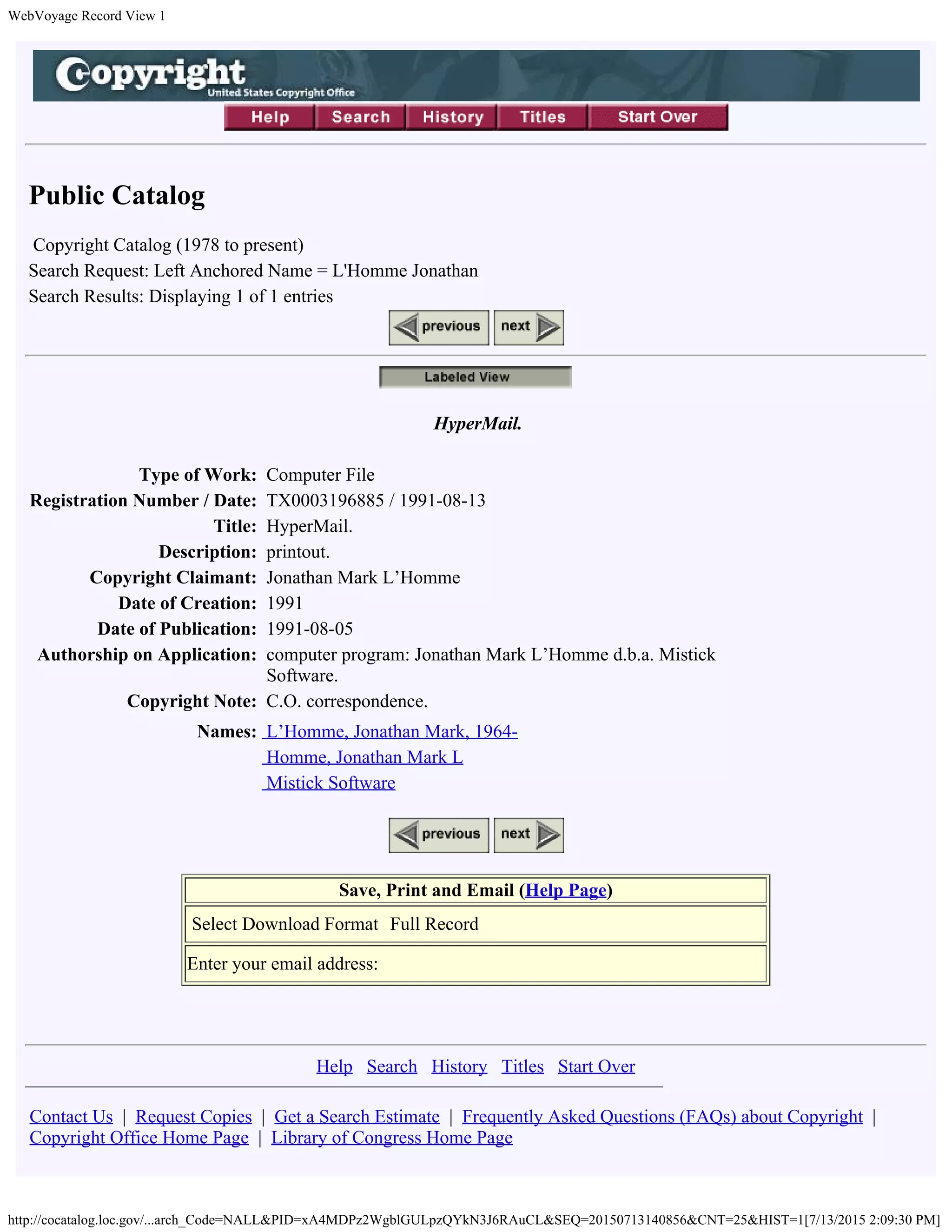 WebVoyage Record View | PDF