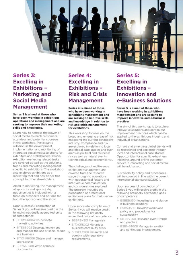 Excelling in Exhibitions Training Prospectus 2017 | PDF | Business ...
