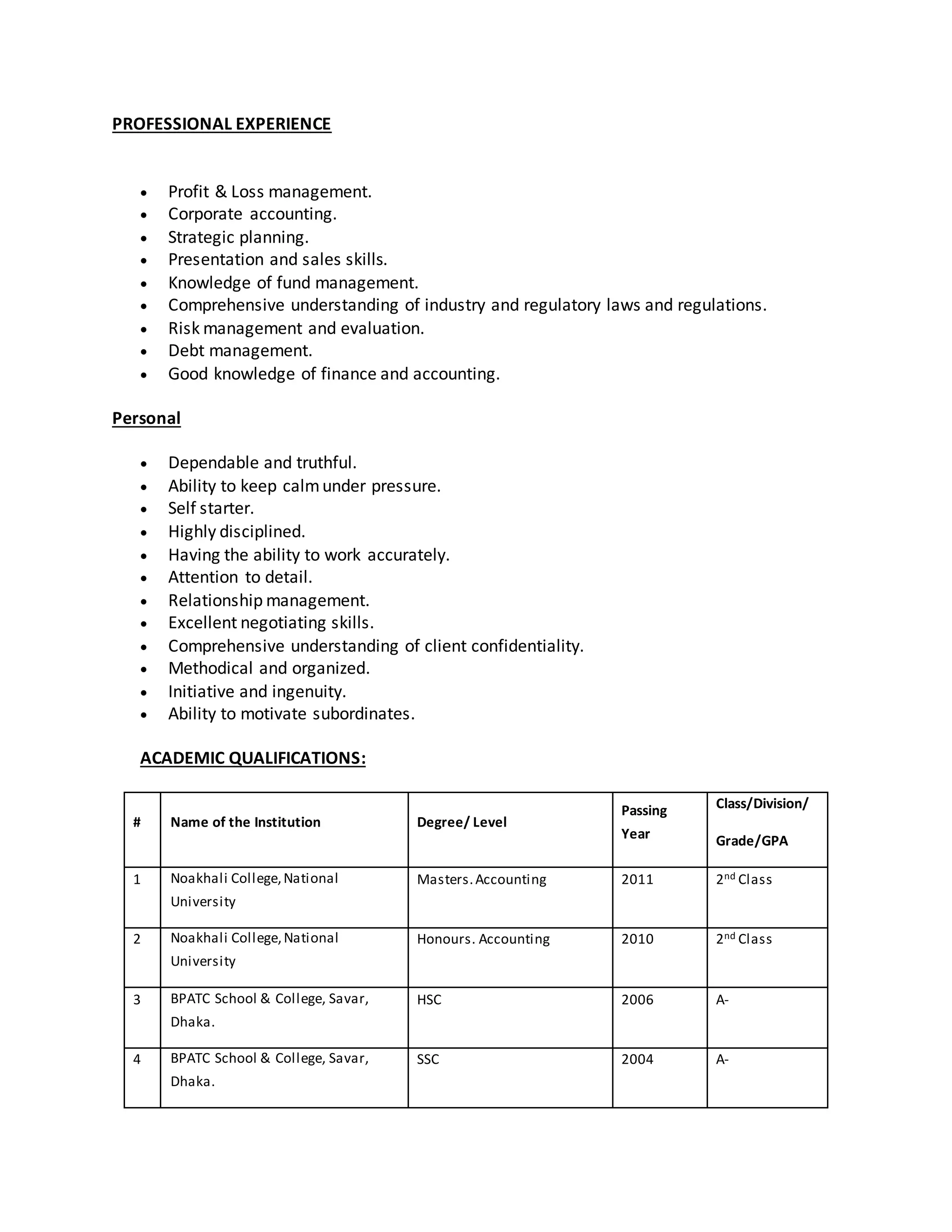 CV of Maruf | PDF