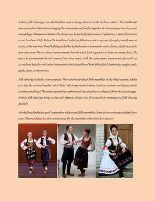 Folk dances in Serbia | PDF