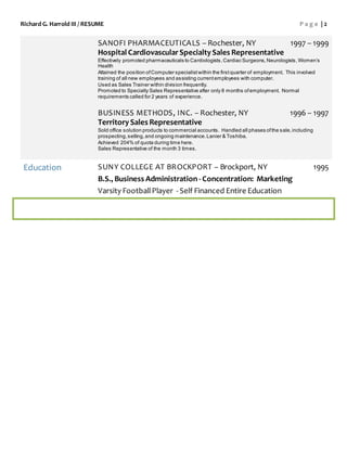 Richard Harrold Resume 2017 | DOCX